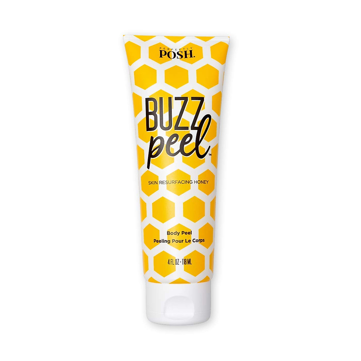 Perfectly Posh - Buzz Peel Skin Body - Exfoliating & Refreshing with Premium Ingredients - for Smooth, Soft Skin - Nourishing - 4fl oz