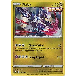 Pokemon Single Card DIALGA 112/203 Holo EVOLVING SKIES