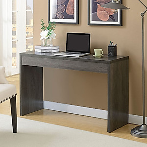 Convenience Concepts Northfield Hall Console Desk Table, 48"L x 15.5"W x 28"H, Weathered Gray