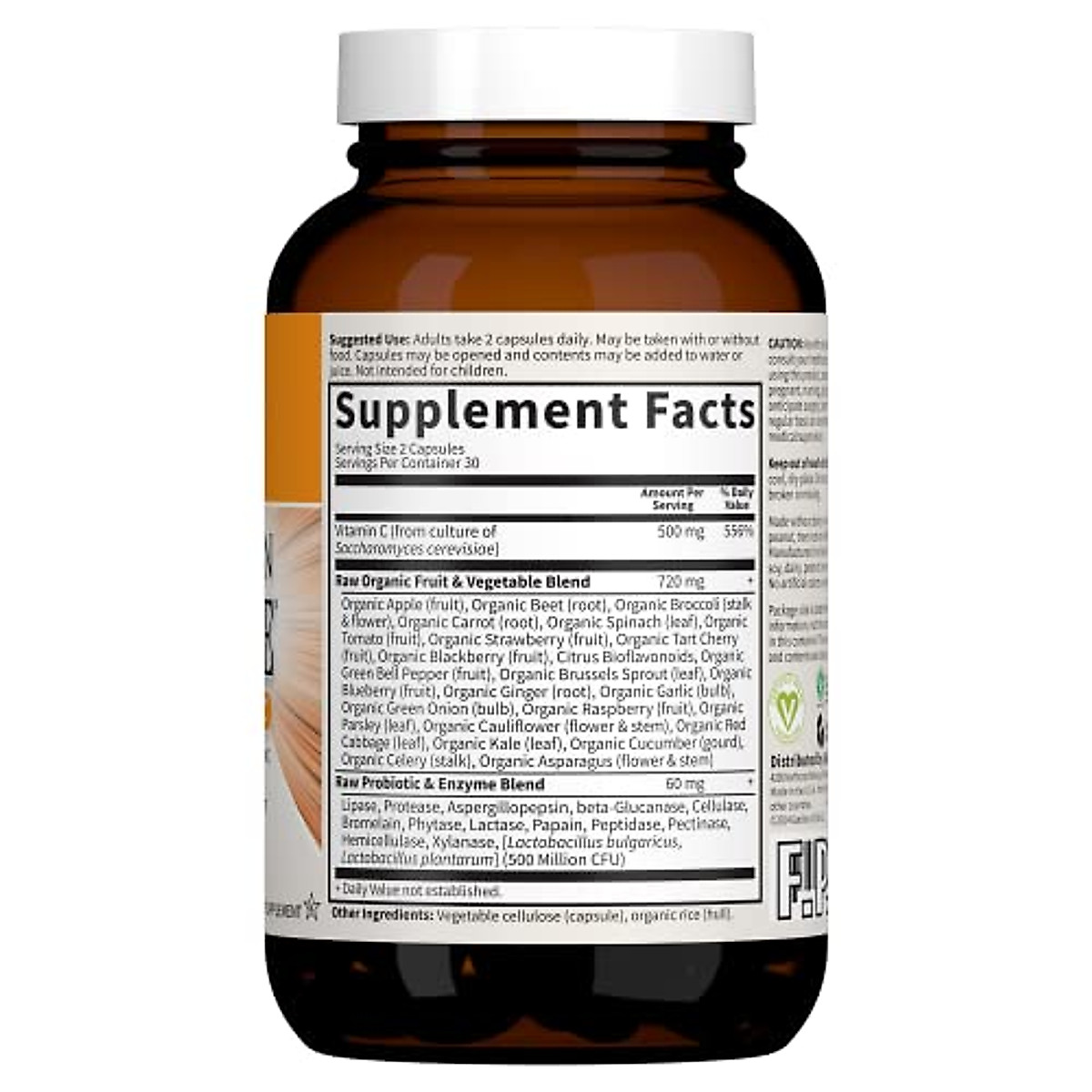 Garden of Life Vitamin Code Raw Vitamin C 60 Capsules