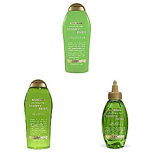 OGX Extra Strength Refreshing Scalp + Teatree Mint Shampoo with Conditioner and Dry Scalp Treatment