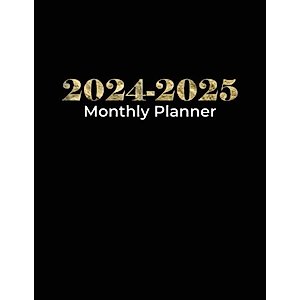 2024-2025 Monthly Planner: 2 Year Calendar 2024-2025 Monthly Planner with Inspirational Quotes, Note Pages, Holidays Calendar, Password Log & Contact Page