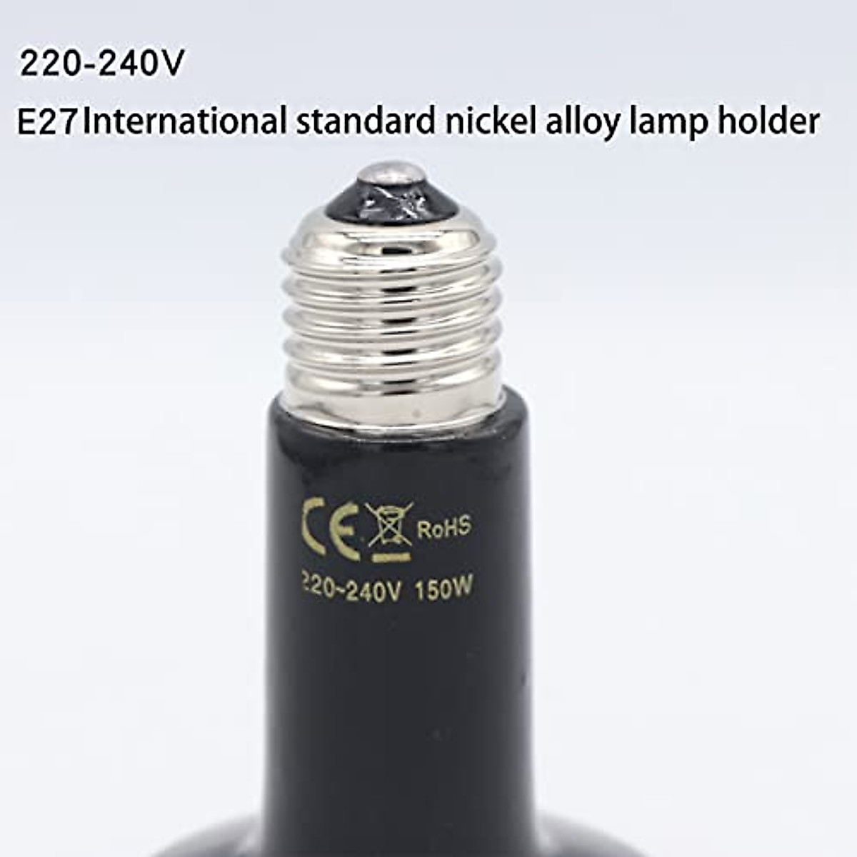 Reptile Heating Lamp 3 Pack Reptile Pet Turtle Lizard Gecko Snake Winter Heat Preservation and Warmth Ceramic Heating Element is Harmless (Color : 100w 220v)