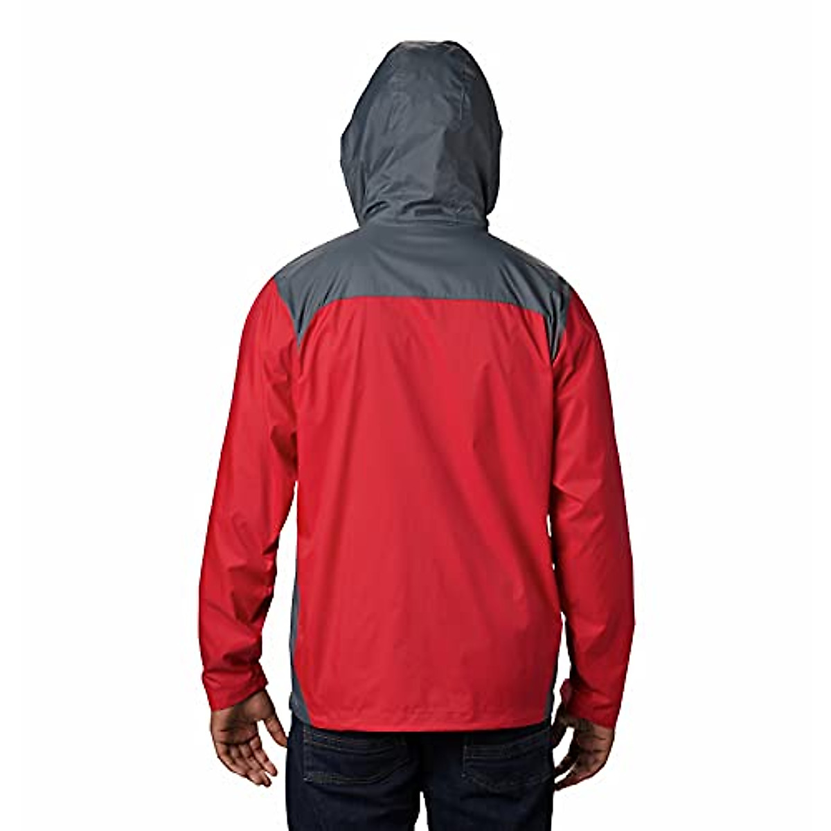 Columbia Men's Glennaker Lake Rain Jacket, Mountain Red/Graphite, Large