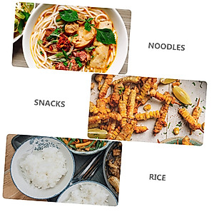 Operitacx Thickened Enamel Bowl Japanese Ramen Bowls Rice Bowls Japanese Pasta Accessories Enamel Popcorn Bowl Kneading Dough Bowl Instant Noddle Bowl Lunch Supply Soup Bowl Food Accessories