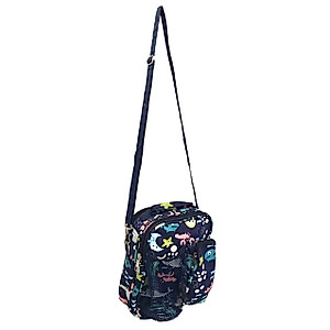 101 BEACH 9 Inch Fun Print Crossbody Day Pack (Ocean Party)