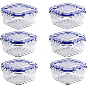 Flip n' Fresh GFS-117-12PC Glass Food Storage-12PC Set, 17oz