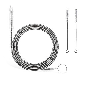Kewucn 59 Inch Long Wire Brush, Car Sunroof Drain Cleaning Tool, Flexible Nylon Cleaner for Cleaning Straw, Feeding Tube, Sink, Refrigerator Drain, Universal Slim Hose Pipe Brush
