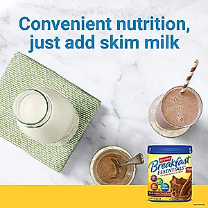 Carnation Breakfast ESSENTIALS Chocolate Powder, 17.7-Ounce Jar (Pack of 3)