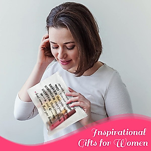 Reginary 50 Pcs Inspirational Gifts Bulk for Women Cosmetic Bag EVA You Are Braver Awesome Makeup Bag Mini Toiletry Packet with Zipper Encouragement Birthday Graduation Gift(You Are Braver)