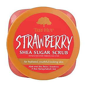Tree Hut Strawberry Shea Sugar Scrub, 18 oz, Ultra Hydrating and Exfoliating Scrub for Nourishing Essential Body Care
