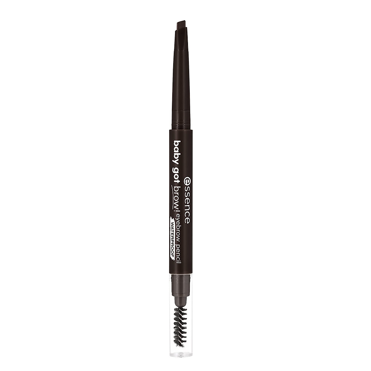 essence | Baby Got Brow! Eyebrow Pencil | Long Lasting & Waterproof with Spoolie | Vegan, Cruelty Free, Formulated without Parabens, Preservatives & Oils (30 | Dark Brunette)