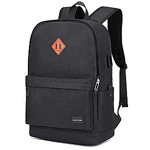 LACATTURA School Backpack, Lightweight Student Laptop Bookbag for Boys and Girls
