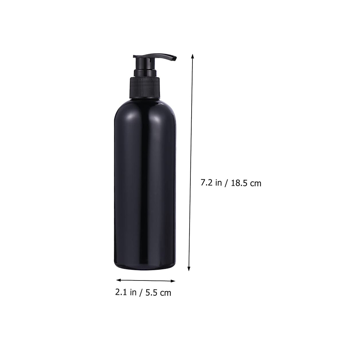 STOBAZA Travel Lotion Bottles 300ml Gel Pump Bottles for Shampoo Body Wash Black Cap