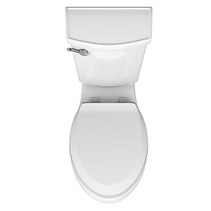 American Standard 606AA001.020 H2Optimum Two-Piece Toilet with Toilet Seat and Wax Ring, Elongated Front, Chair Height, White, 1.1 gpf