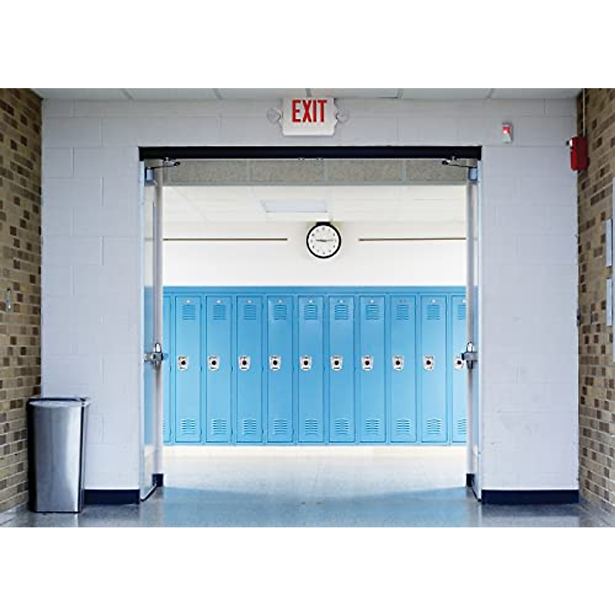 Lithonia Lighting LHQM LED R M6 Quantum White LED Exit and Emergency Light Combo with Red Letters, 180 Lumens, 120 Volts, 4 Watts,