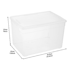 Party Club of America 6 Pack 22 Quart Latching Storage Box,Plastic Storage Bins with Lids Large Plastic Storage Containers With Lids