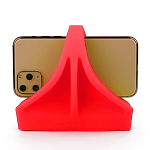 Phone Holder Made for PM5 Monitors of Concept 2 Rower, SkiErg and BikeErg - Silicone Smartphone Cradle Compatible with Concept 2 Rowing Machine. Ideal Rower Accessories