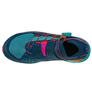 La Sportiva Cyklon Mountain Running Shoe - Women's Storm Blue/Cherry Tomato 39.5