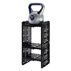 StorageMax Deluxe School Locker Organizer with 3 Adjustable Shelves - Fits Lockers from 8.75" and 12.5" Wide