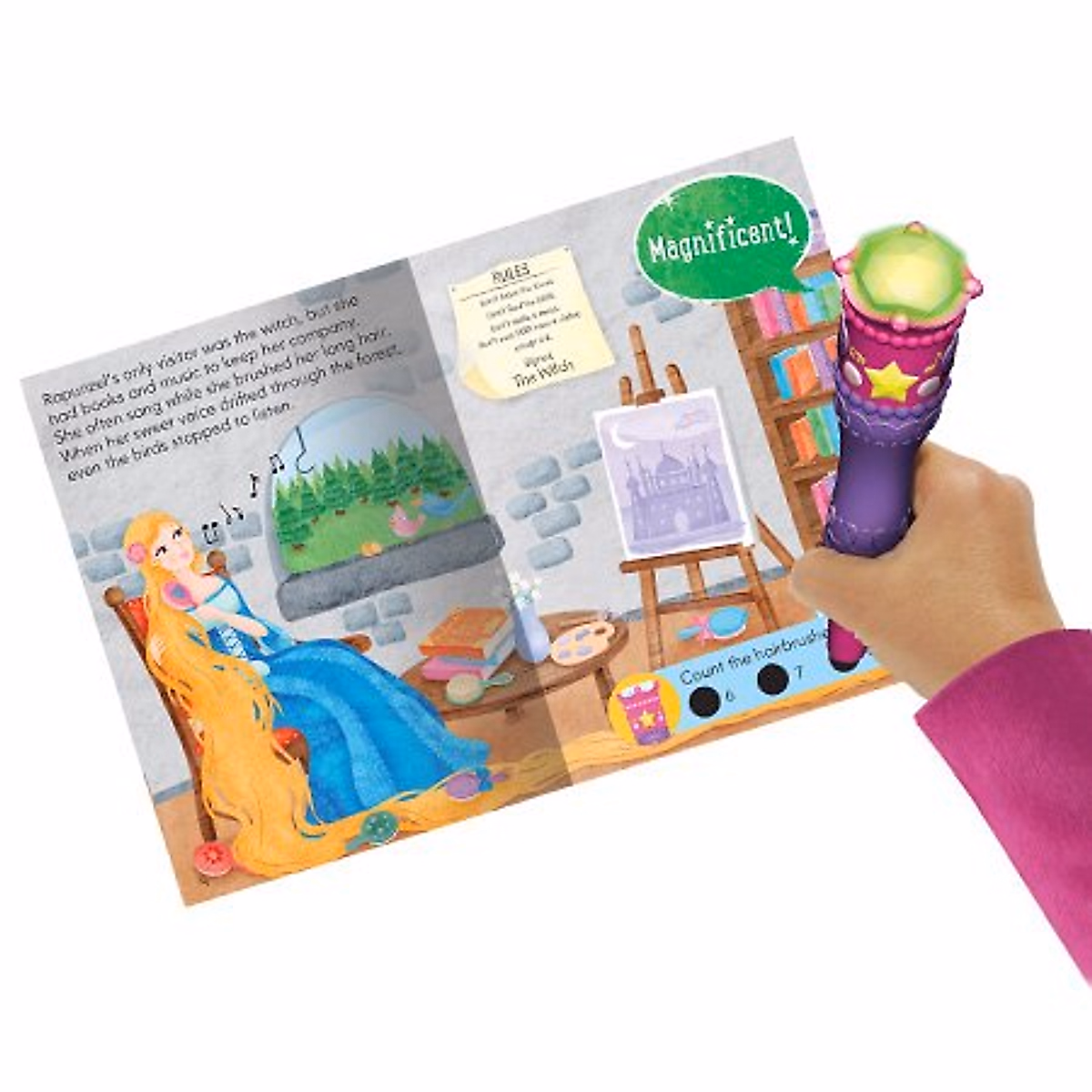 Educational Insights Hot Dots Jr. Princess Fairy Tales Storybooks, 4 Books & Interactive Pen, Homeschool Learning Workbooks, Early Learning Activities for Ages 3+