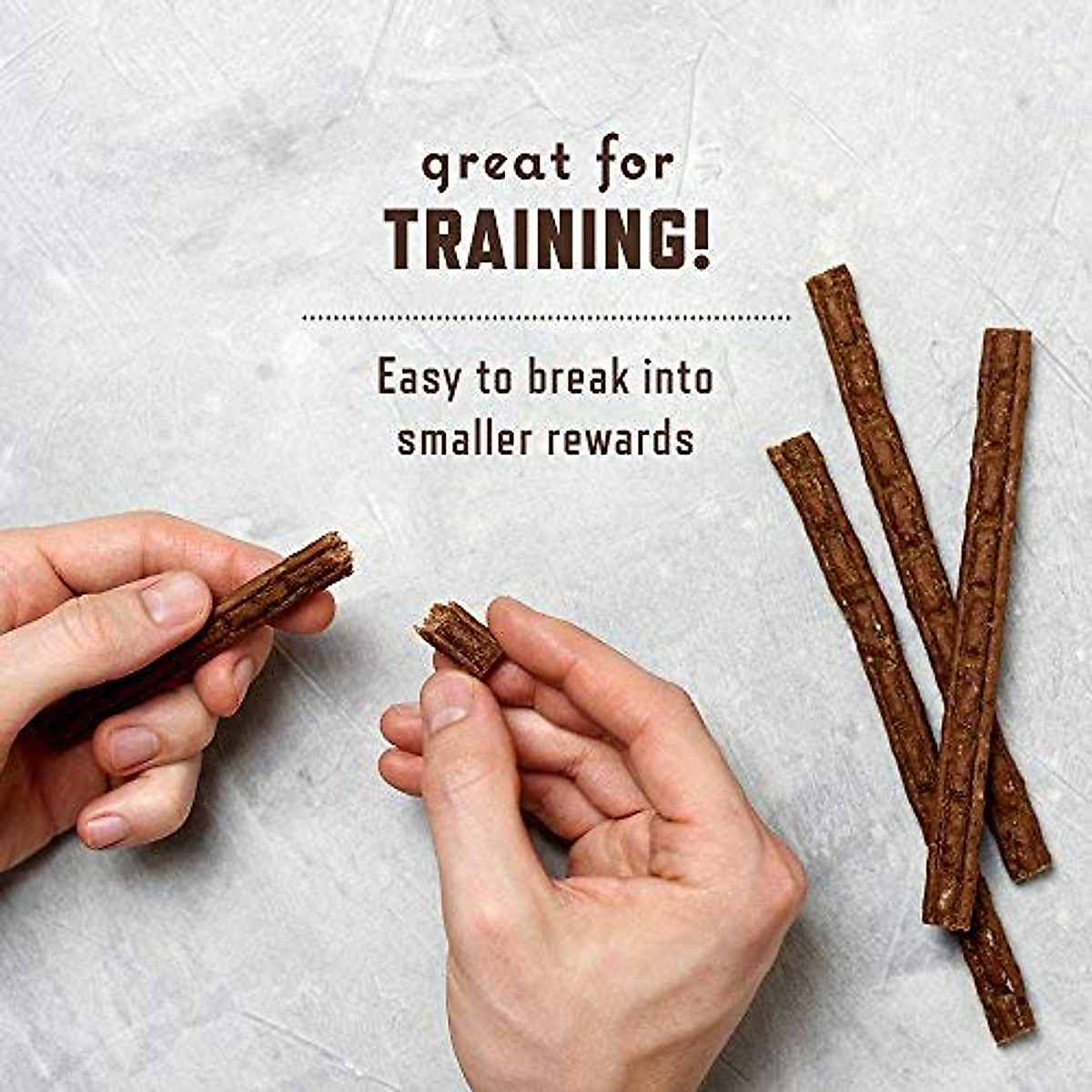 Rocco & Roxie - Jerky Dog Treats Made in USA – Puppy Supplies - Healthy Treats for Potty Training - High Value Real Meat Slow Roasted Snacks for Small, Medium and Large Dogs and Puppies - Soft Chews
