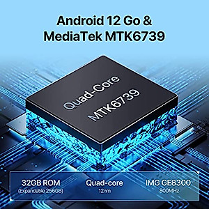 UMIDIGI C1 Cell Phone Unlocked,Android 12 GO 5150mAh Battery with 6.52" Full Screen T-Mobile Smartphone 2GB RAM+32GB ROM 256GB Expandable 13MP Camera Mobile Phone