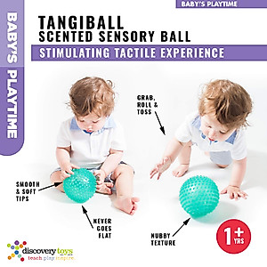 Discovery Toys TANGIBALL Squishy, Squeezy Scented Sensory Ball | Kid-Powered Learning | STEM Toy Early Childhood Development 12 Months and Up
