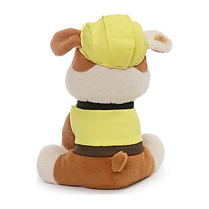 GUND Paw Patrol Rubble in Uniform Plush Stuffed Animal Dog, Yellow, 9"