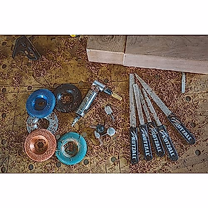 Kutzall Extreme Flame Rotary Burr, 1⁄8" Shaft, Very Coarse- Woodworking Attachment for Dremel, Foredom, DeWalt, Milwaukee. Abrasive Tungsten Carbide, 1⁄4" (6.3mm) Dia. X 1⁄2" (12.7mm) Length FLX-14-EC