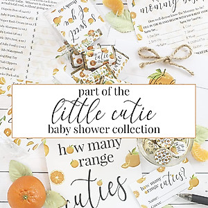 DISTINCTIVS Little Cutie Baby Shower Party Invitations - 10 Cards with Envelopes
