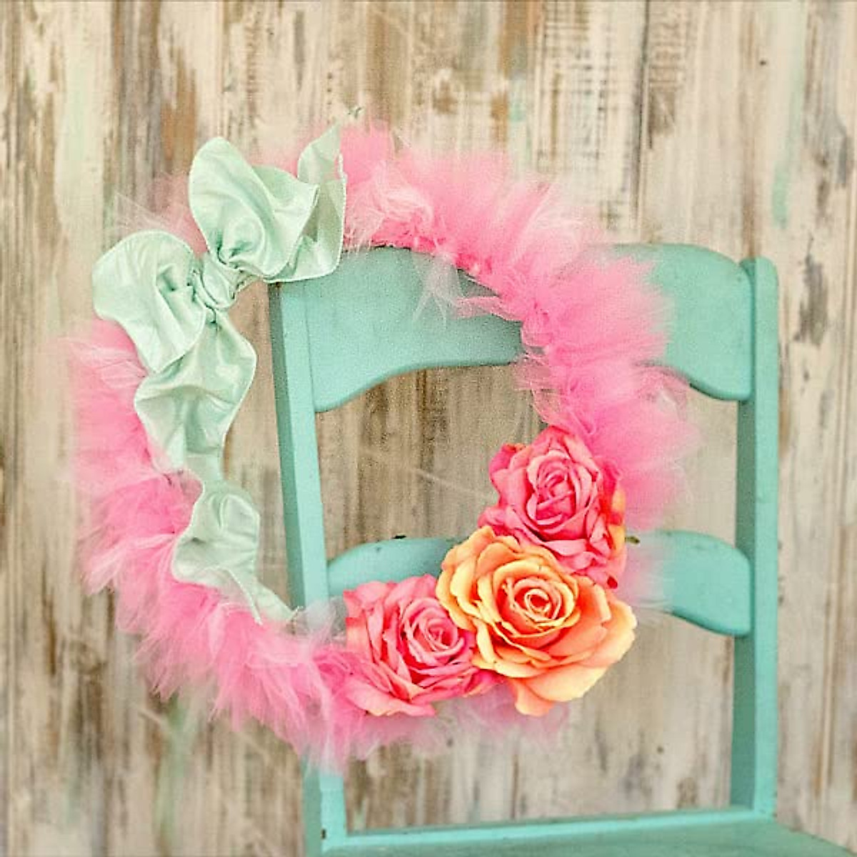 Expo International Premium Shiny Spool of 6 Inch X 25 Yards | Mint Green Tulle