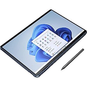 HP Spectre x360 16” 3K+ IPS (3072 x 1920) 2-in-1 Laptop, Touch 400nits, i7-11390H, Iris Xe Graphics, 17h Battery Life, Thunderbolt 4, Wi-Fi 6, Fingerprint, w Stylus+Sleeve (16GB RAM 2TB PCIe SSD)