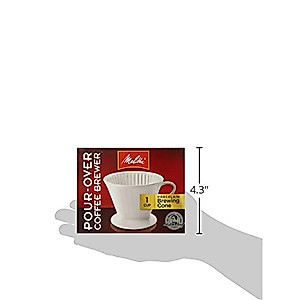 Melitta Porcelain #2 Cone Brewer, White