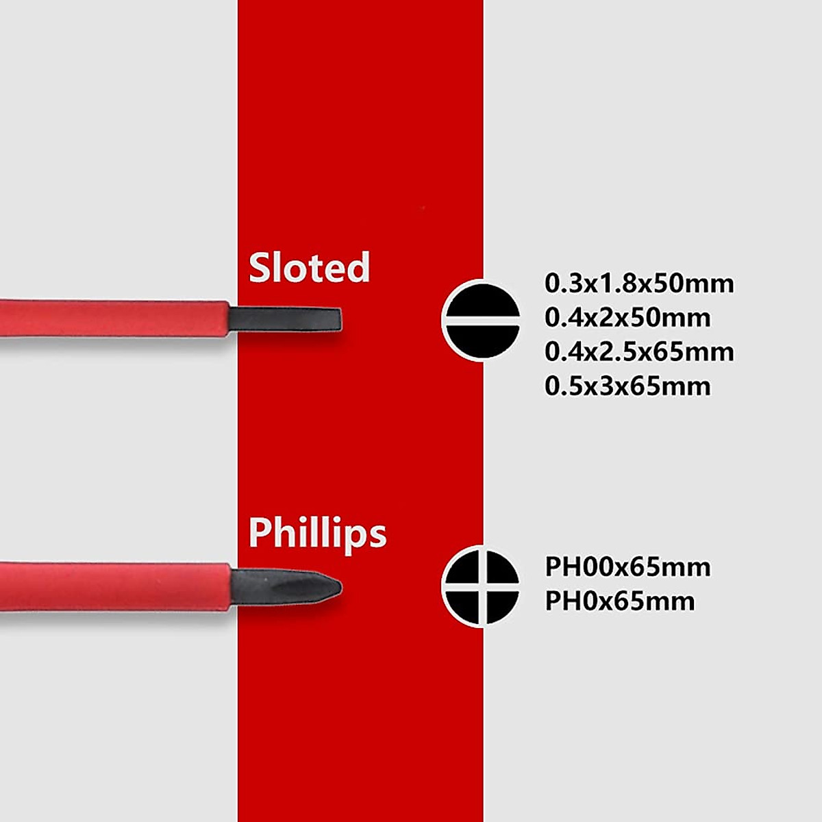 Screwdriver Set 1000V 6 Pieces Screwdrivers Insulating Screwdriver Kit 1000V Slotted Screw Screwdriver Sets Electrician Screwdriver Set