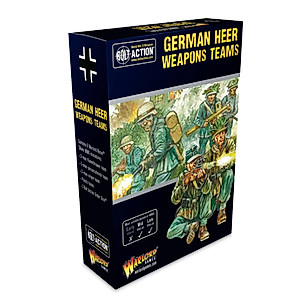 Warlord Games German Army Weapons Teams - 28mm Scale Miniatures for Bolt Action Highly Detailed World War 2 Miniatures for Table-top Wargaming