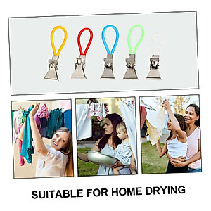 GREENADSCAPE 20pcs Metal Towel Clip Towel Hooks Drapery Hooks for Curtains Curtain Hooks for Drapes Hanging Hook Clips Quilt Hanging Universal Clips Beach Towel Rack Curtain Clips Bathroom PVC