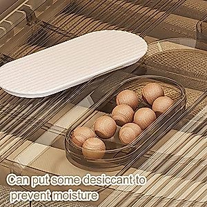 XIYAO 3 Pack Stackable Plastic Storage Bins with Lids, 20 Qt Foldable Cube Closet Organizers and Storage Box with 7 Removable Partitions, Larger Clear Storage Boxes for Clothes, Toys, Blanket