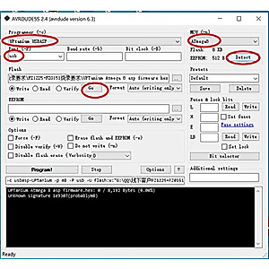 DIYmall USBASP Programmer 10 Pin AVR Downloader Flash Tool USB ISP Burn Bootloader 51 AVR ATMEGAA8 with USBASP 10 PIN to 6 PIN Adapter for Arduino Ender 3 Pro 5V/3.3V