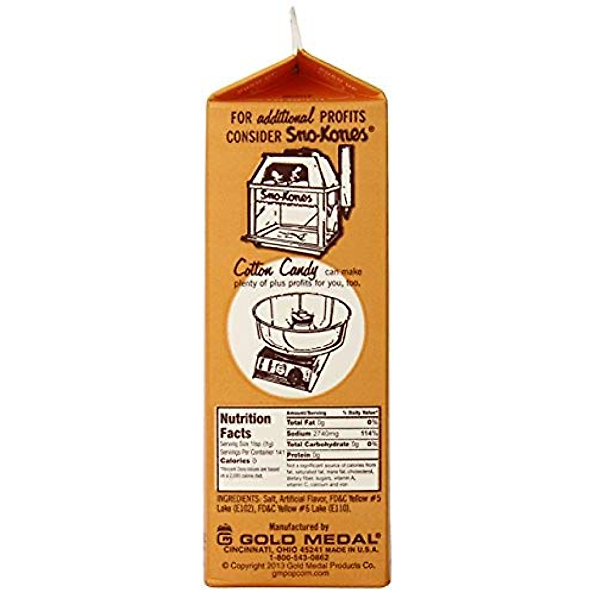 Flavacol Popcorn Season Salt,35 oz. & Winware Stainless Steel Dredges 10-Ounce with Handle