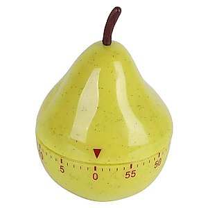Cartoon Timer, Pear Shaped Kitchen Timer, Mini Cute 60mins Mechanical Manual Kitchen Timer Cooking Timer, Countdown Timer