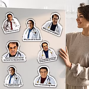 Dr Now Magnets Set Funny Dr. Now My 600 Lb. Life Fridge Magnet Set, Weight Loss, You Not Gonna Starve, Why You eat so Much? You're Sneaking Food. (A-7set)