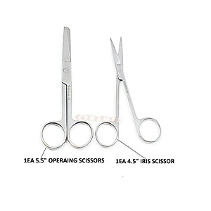 Cynamed 44Pcs Advanced Dissection Dissecting Kit -Biology & Veterinary Students- Anatomy Lab Botany Animal Frog Etc Dissecting Kit. Stainless Steel Scalpel Knife Handle-30 Blades (Zipper Case)