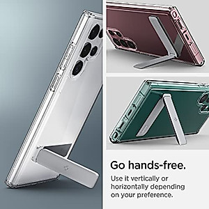 Spigen Ultra Hybrid S Designed for Galaxy S22 Ultra Case (2022) - Crystal Clear