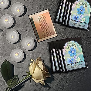Funeral Favors Forget Me Not Memorial Seed Packets - 50 Individual Seed Packets - Celebration of Life