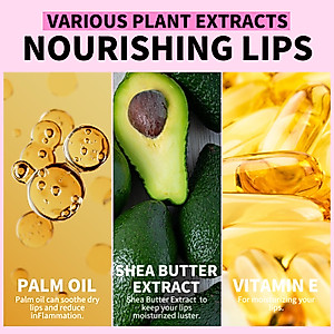 KIMUSE Lip Plumper Gloss, Moisturizing Lip Gloss, Long -Wearing Plumping Gloss, Hydrating and Plumping Lips