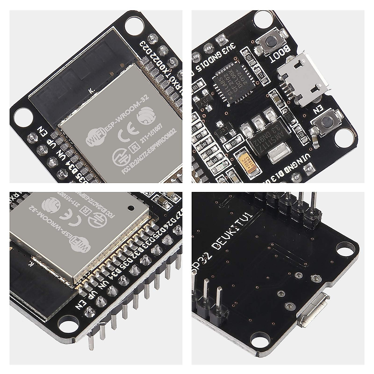 ACEIRMC ESP32 ESP-32S Development Board 2.4GHz Dual-Mode WiFi + Bluetooth Dual Cores Microcontroller Processor Integrated with ESP32s Antenna RF AMP Filter AP STA for Arduino IDE (2pcs)