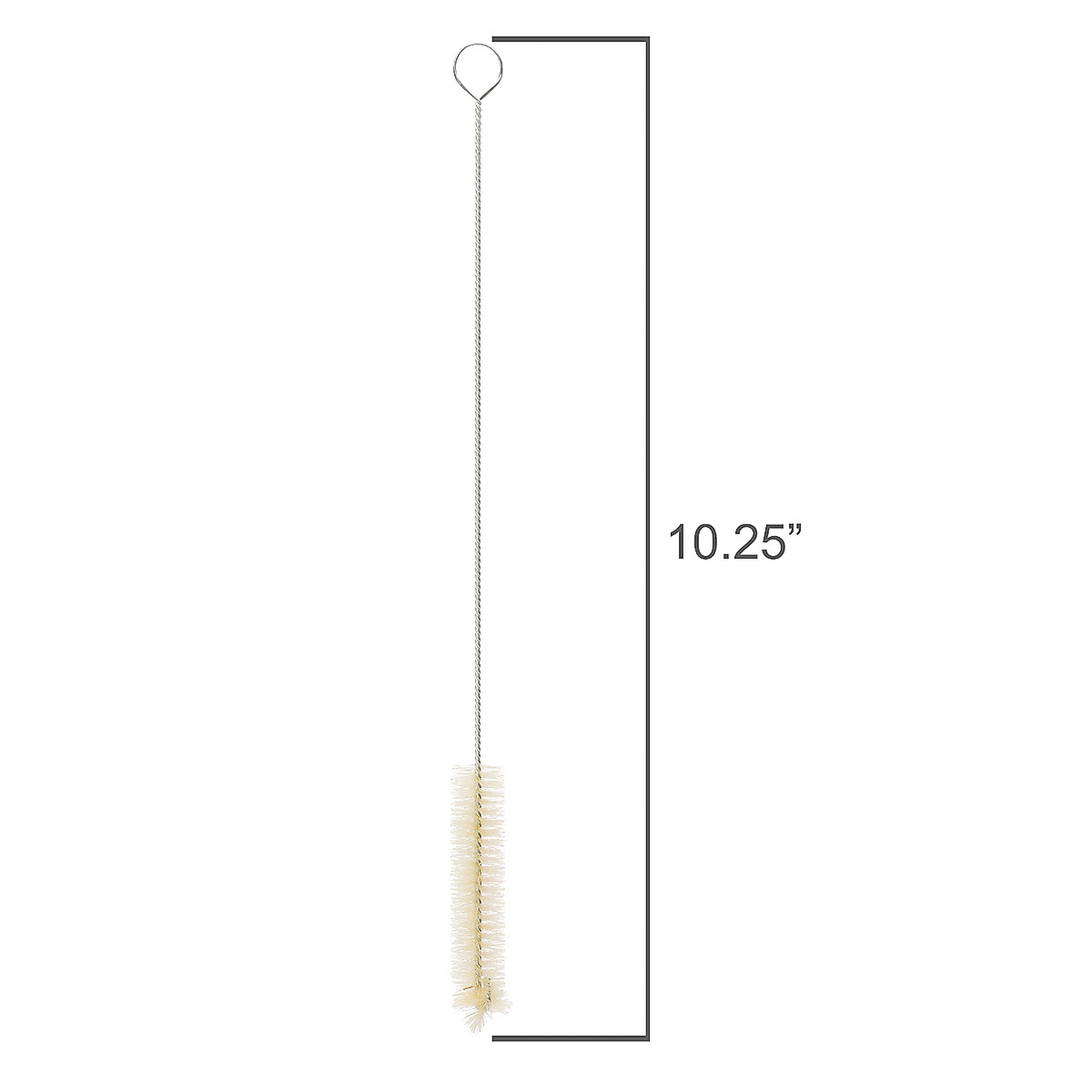 Redecker Straw Cleaning Brush, Dishwasher Safe and Reusable, 10-1/4-Inches Long