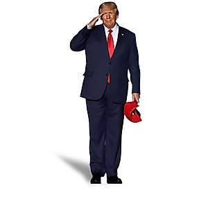 6 feet Donald Trump Stand Up | Cardboard Cutout | Life Size Standee | Picture Poster Photo Print