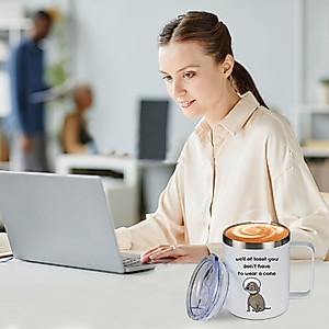 WFSJRED Get Well Gifts for Women 12 oz Insulated Mug for Coffee Mug with Leak-Resistant closeable hot lid for hot Drinks with Handle (well at)